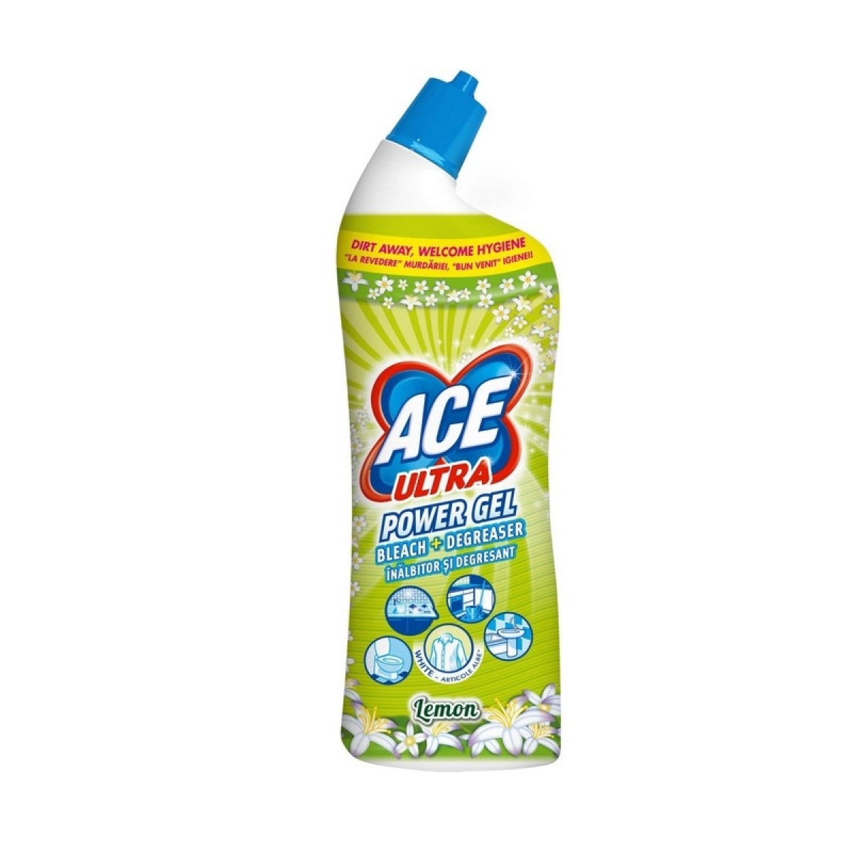 Ace Ultra Power Gel Inalbitor+detergent Lemon 750ml 12/bax - LucidiusMarket