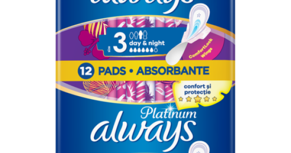 Always Absorbante Platinum Night 12buc/set 10/bax - LucidiusMarket