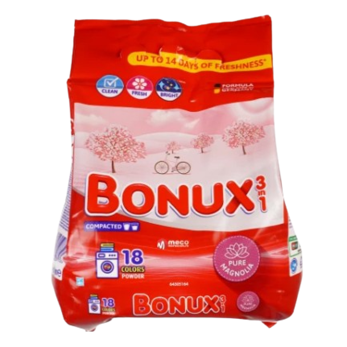 Bonux Detergent Automat Pure Magnolia 1.17kg 9/bax - LucidiusMarket
