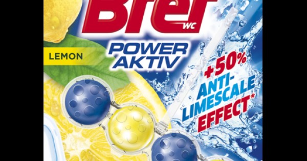 Bref Odorizant Wc Power Aktiv Lemon 50gr 10/bax - LucidiusMarket
