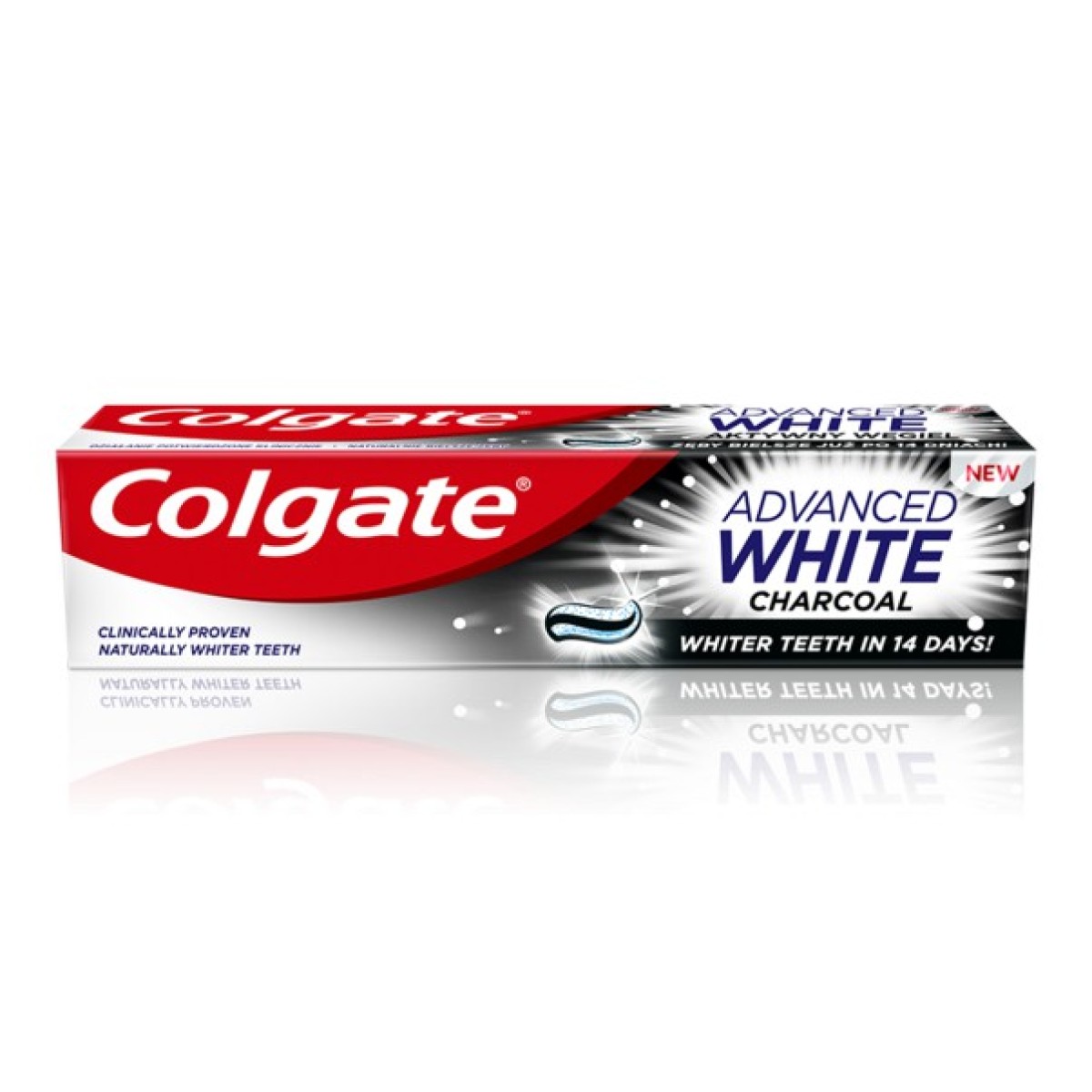 Colgate Pasta Dinti Advanced White Charcoal 100ml 12/bax - LucidiusMarket
