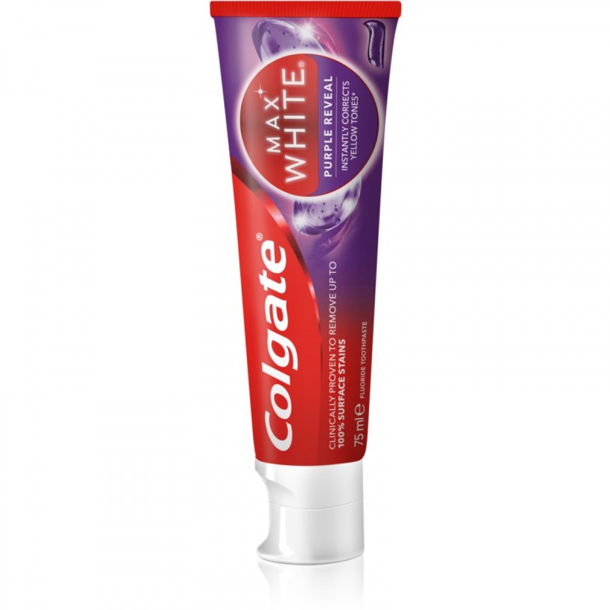 Colgate Pasta Dinti Max White Purple Reveal 75ml 12/bax - LucidiusMarket