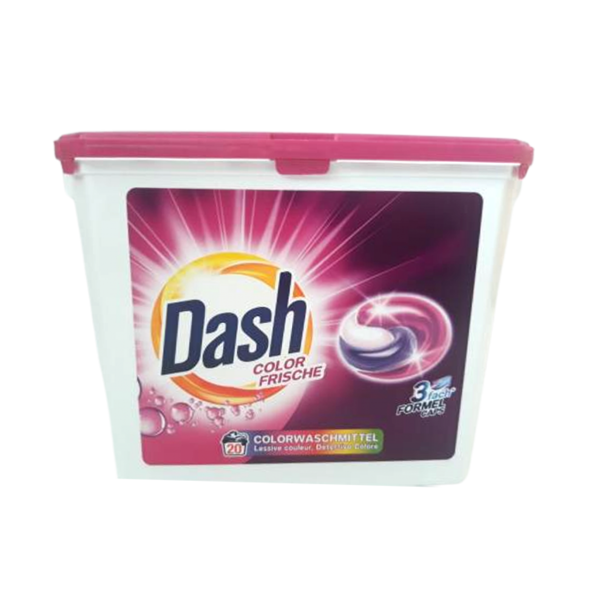 Dash Detergent Capsule Color Frische 20buc 5/bax - LucidiusMarket