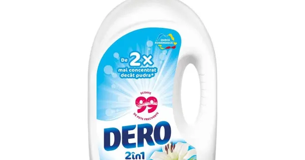 Dero Detergent Lichid Iris Alb 2l 5/bax - LucidiusMarket