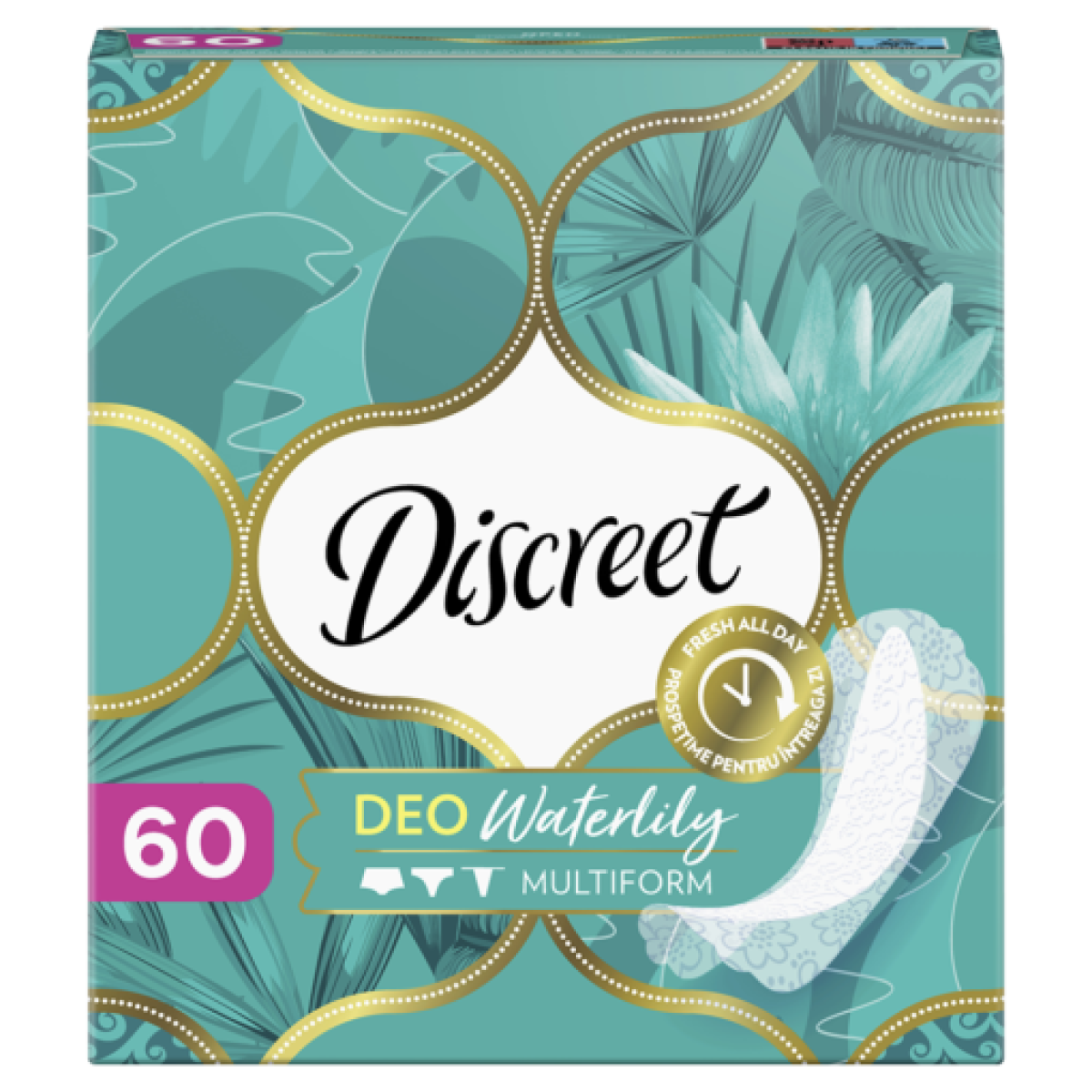Discreet Absorbante Zilnice Deo Waterlily 60buc 8/bax - LucidiusMarket