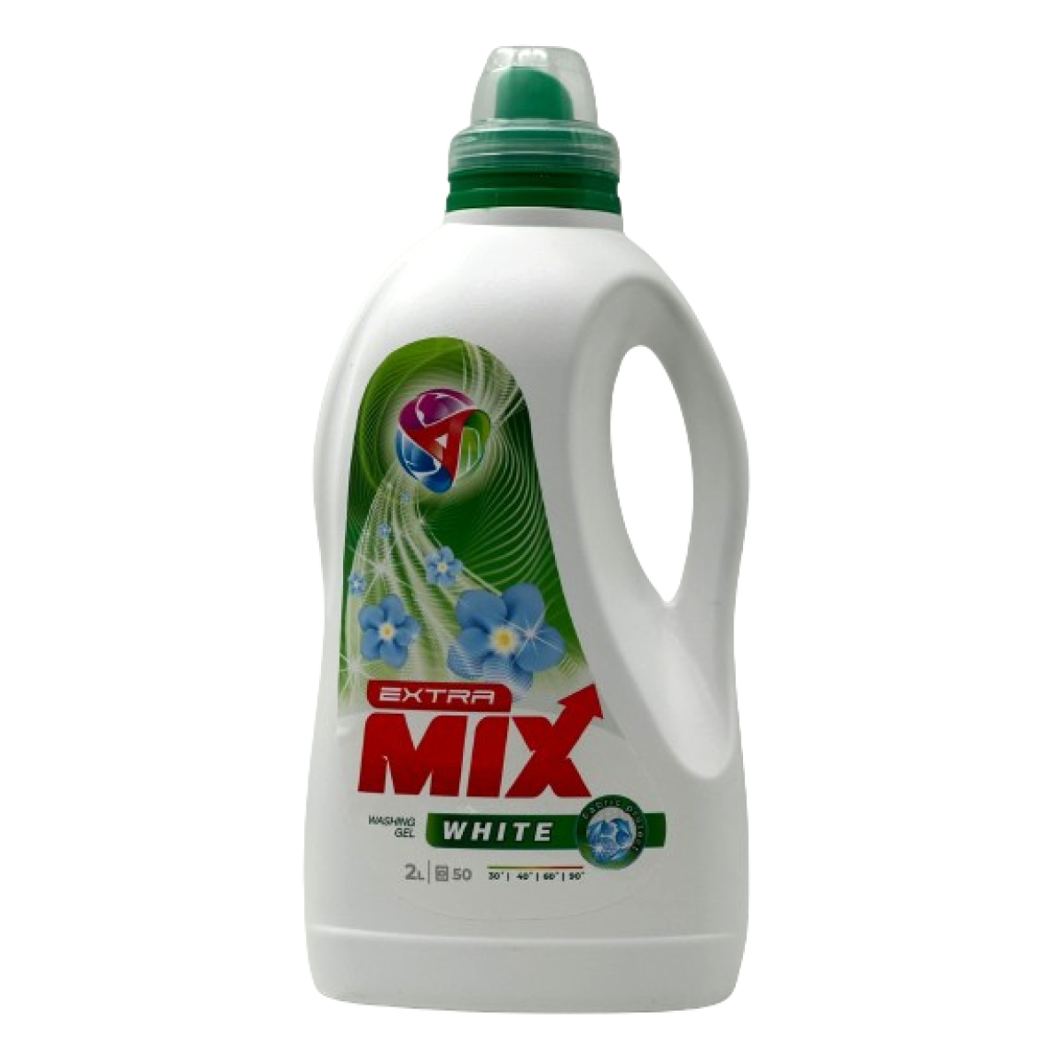 Extra Mix Detergent Lichid Gel White 2l 8/bax - LucidiusMarket
