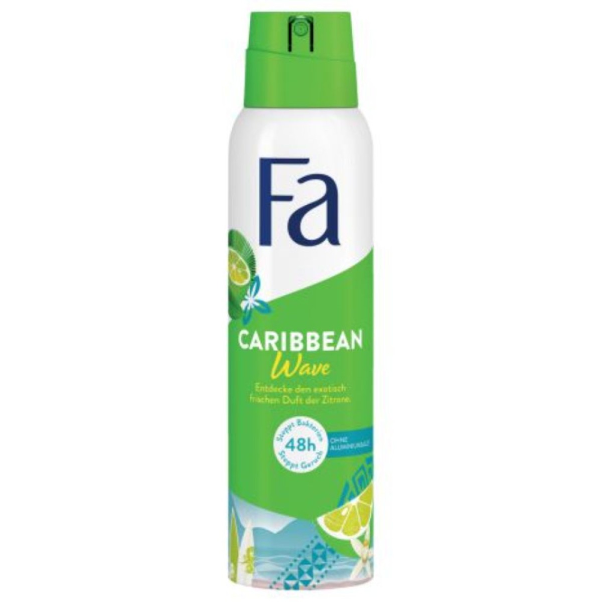 Fa Deo Women 48h Caribbean Wave Lemon 150ml 6/bax - LucidiusMarket