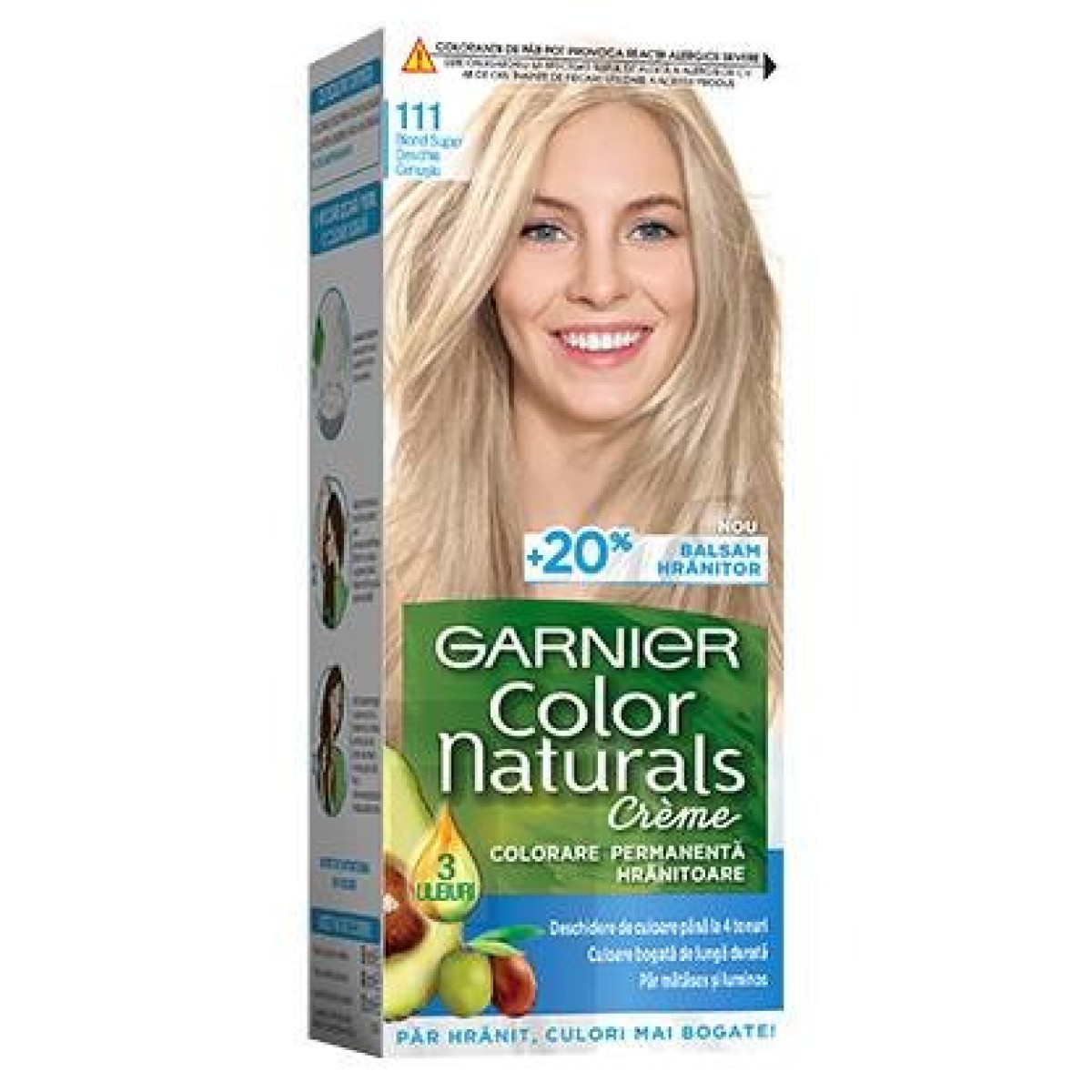 Garnier Color Naturals Vopsea Par 111 Blond Super Decshis Cenusiu 12 ...