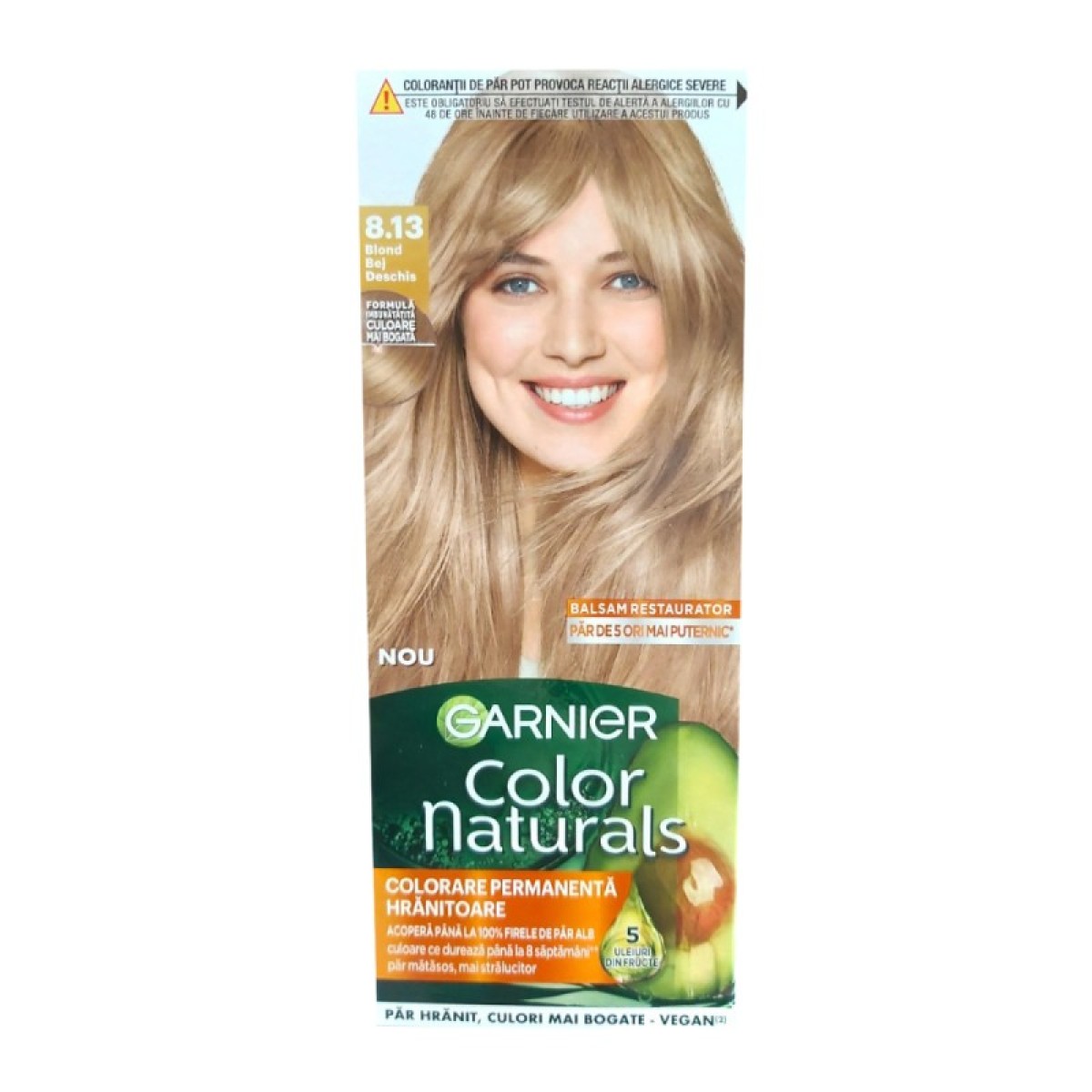 Garnier Color Naturals Vopsea Par 8.13 Blond Bej Deschis 12/bax ...
