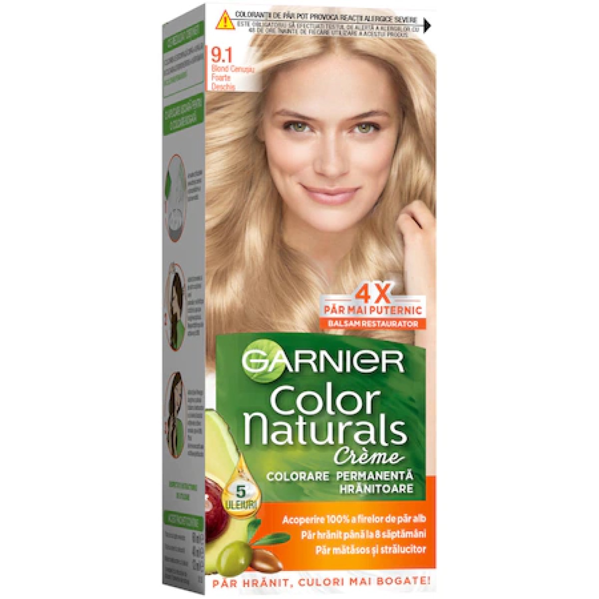 Garnier Color Naturals Vopsea Par 9.1 Blond Cenusiu 12/bax - LucidiusMarket