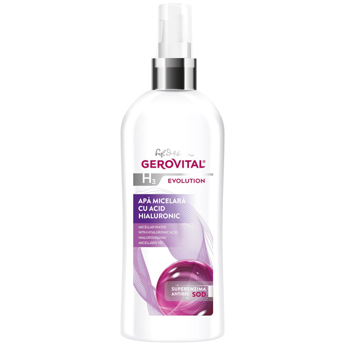 Gerovital H3 Evolution Apa Micelara Acid Hialuronic 150ml 6/bax ...