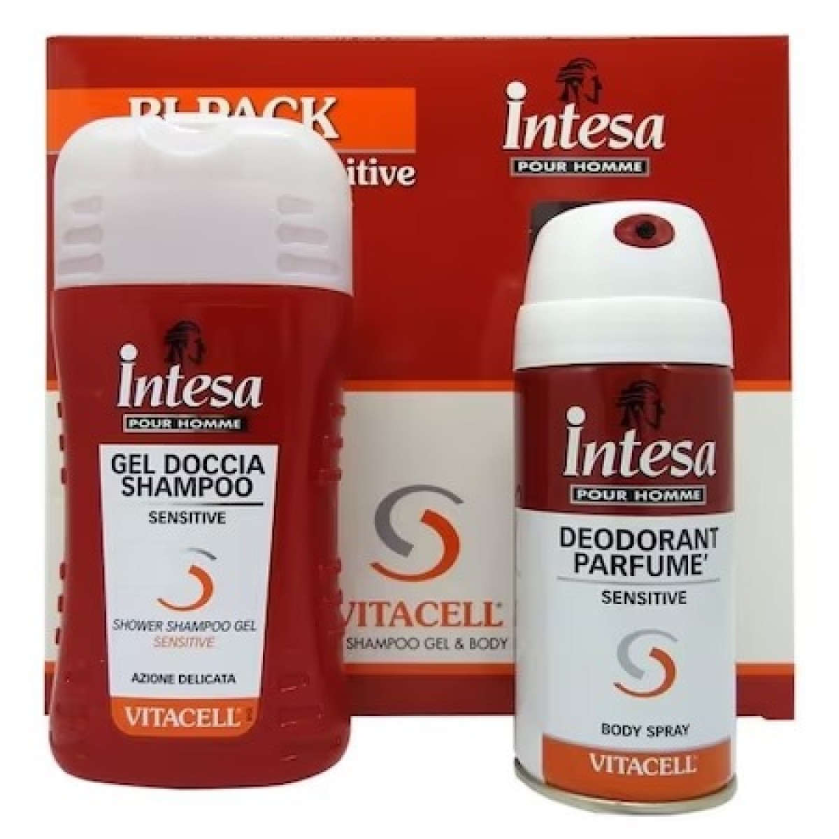 Intesa Set Men Vitacell Sensitive (gel Dus+deo) 12/bax - LucidiusMarket