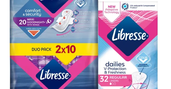 Libresse Absorbante Maxi Goodnight 20buc +zilnice Normal 32buc 6/bax - LucidiusMarket