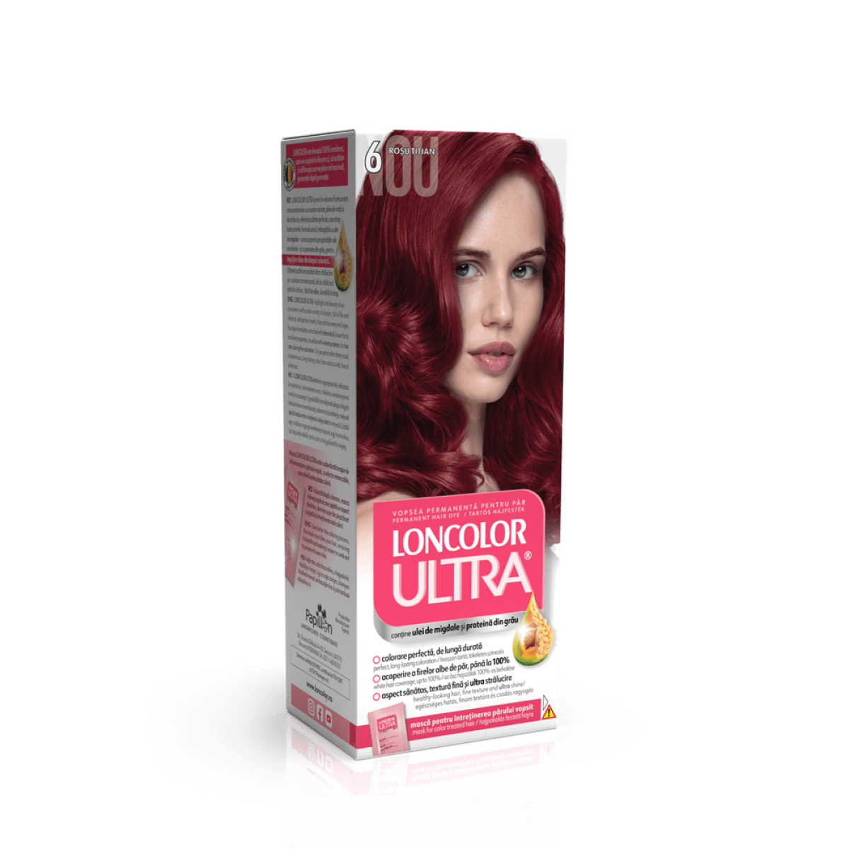 Loncolor Ultra Vopsea Par 6 Rosu Titian 12/bax - LucidiusMarket