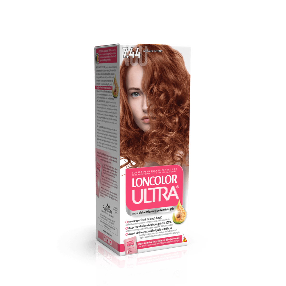 Loncolor Ultra Vopsea Par 7.44 Aramiu Intens 12/bax - LucidiusMarket