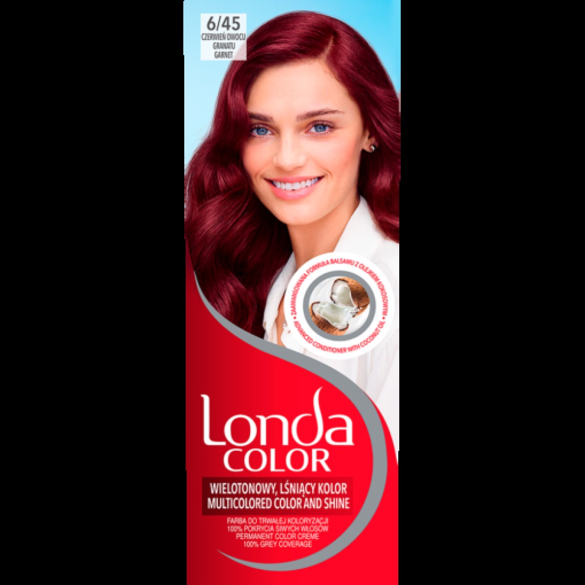 Londa Color Vopsea Par 6.45 Rosu Granat 3buc/set 24/bax - LucidiusMarket