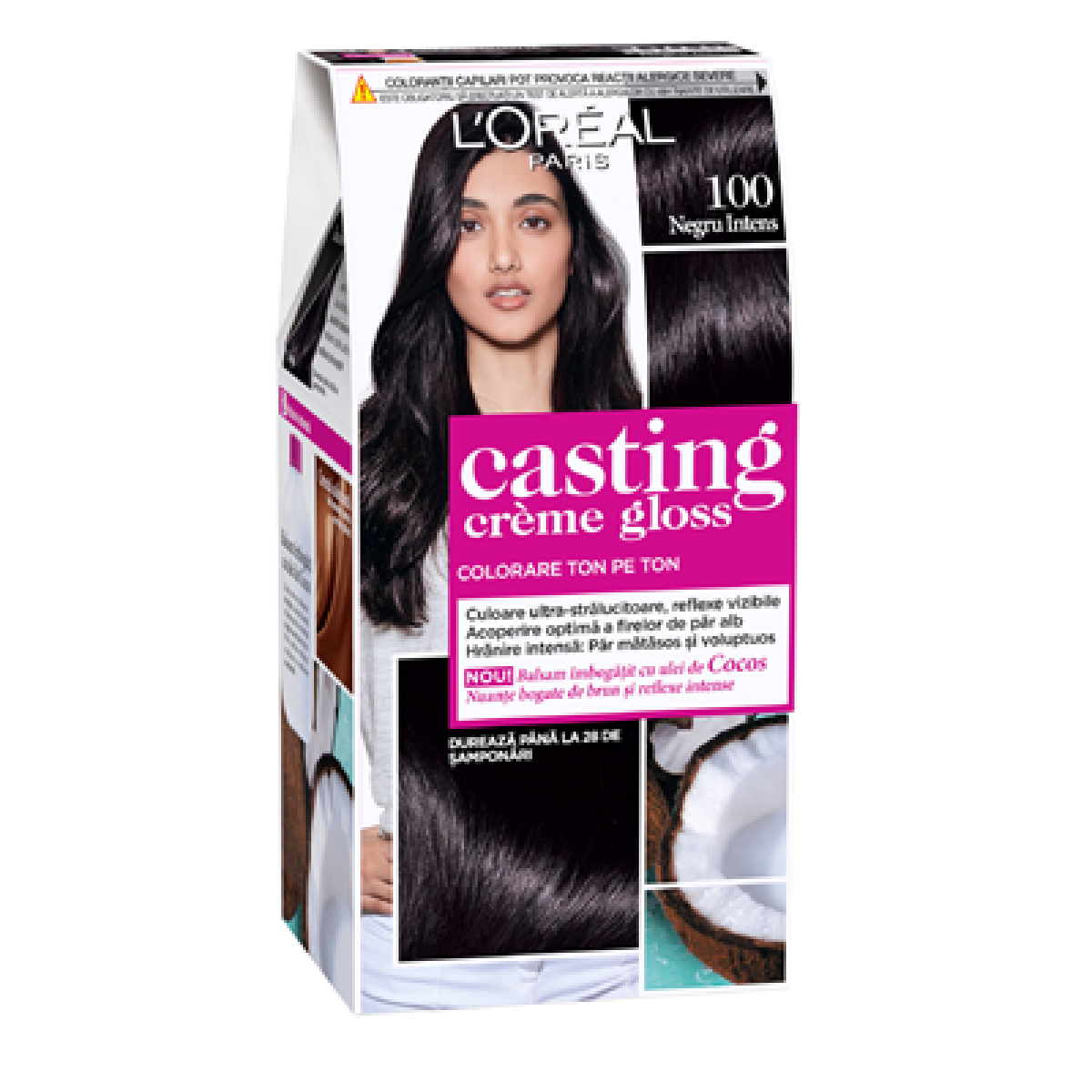 L'oreal Casting Creme Gloss 0 Amoniac 100 Negru Ntense 6/bax ...