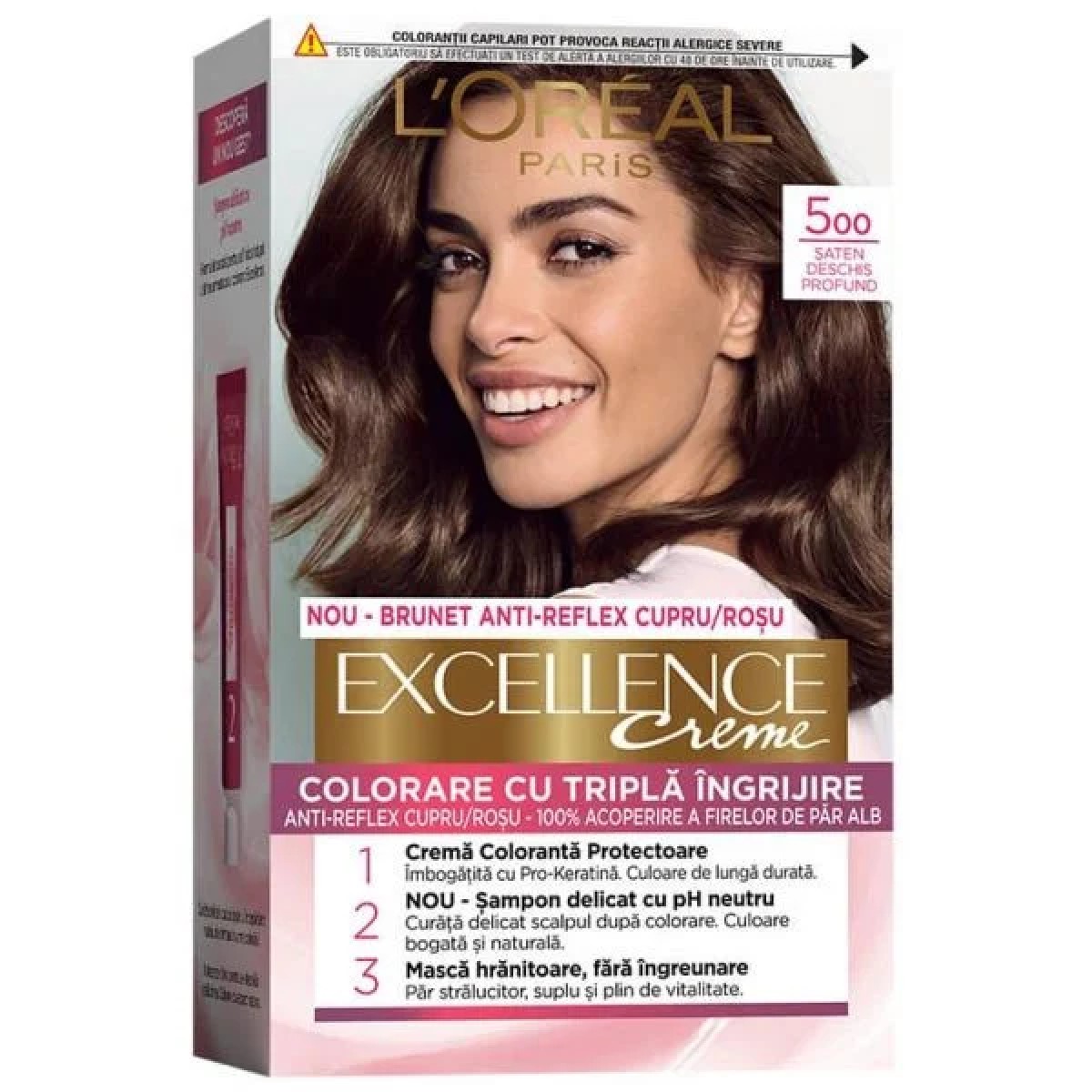 L'oreal Excellence Creme Vopsea Par 500 Saten Deschis 6/bax ...