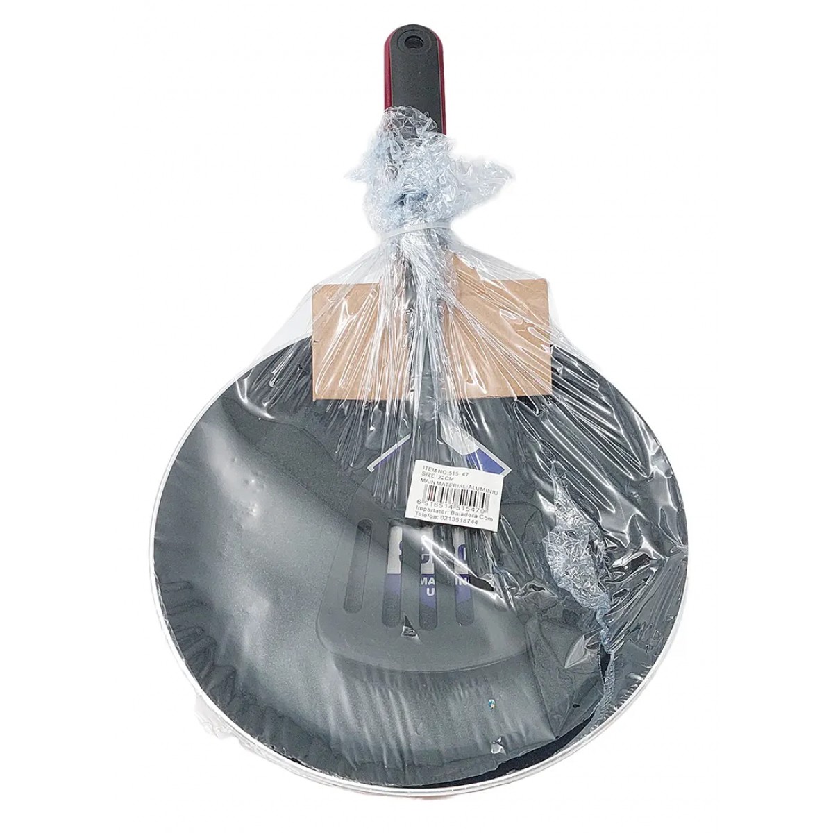Lve Huochu Tigaie Aluminiu Cu Coada+spatula 22cm 515-47 - LucidiusMarket