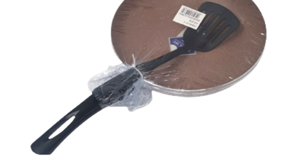 Lve Huochu Tigaie Aluminiu Cu Coada+spatula 28cm 514-73 - LucidiusMarket