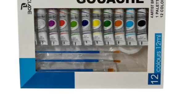Lve Set Acuarele/tempera Gouache+paleta+pensule 1885-30 - LucidiusMarket