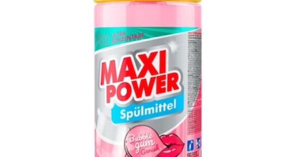 Maxi Power Detergent Vase Bubble Gum 1000ml 6/bax - LucidiusMarket