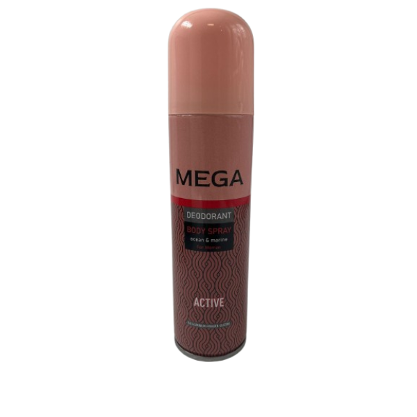 Mega Deodorant Spray Woman Active 150ml 6/bax - LucidiusMarket
