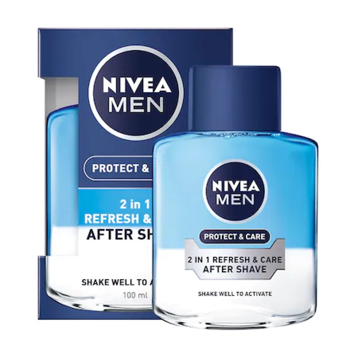 Nivea After Shave Protect&care 2in1 Refresh 100ml 12/bax - LucidiusMarket