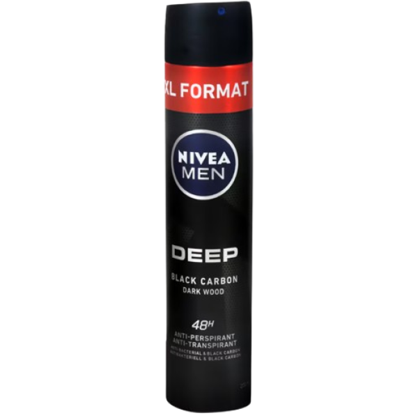 Nivea Deo Men Deep Black Carbon Dark Wood 200ml 6buc/set 12/bax ...