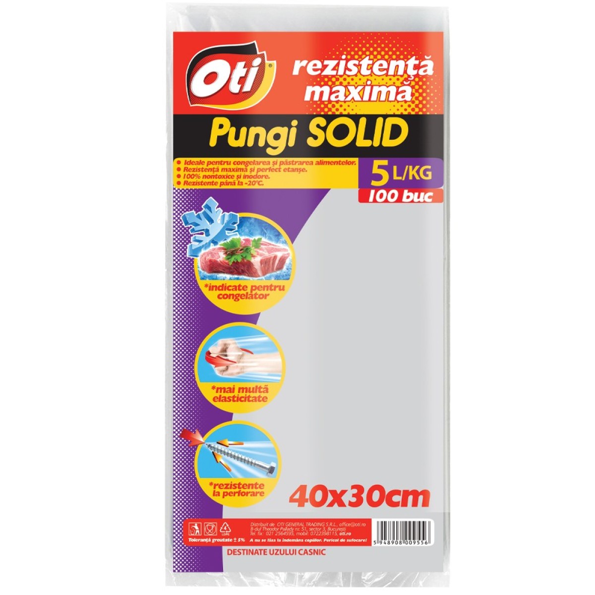 Oti Pungi Alimentare Solid 5kg 100/set 30/bax - LucidiusMarket