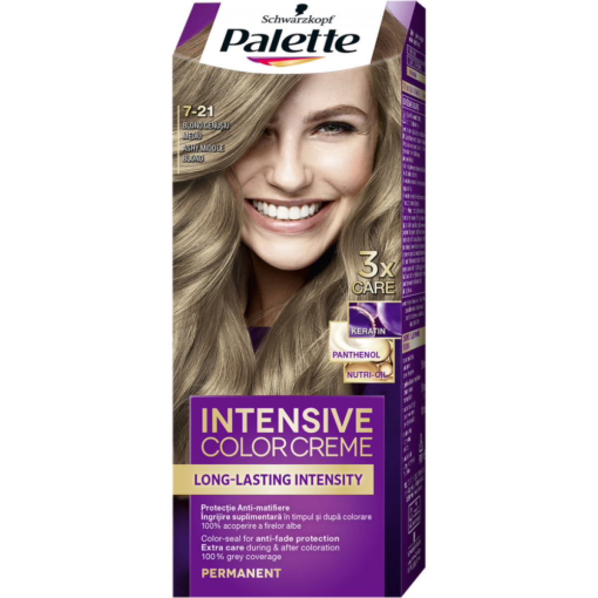 Palette Vopsea Par 7.21 Blond Cenusiu 10/bax - LucidiusMarket