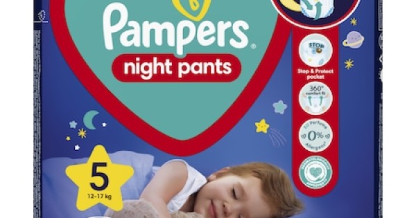 Pampers Pants Baby Night Nr.5 12-17kg 22buc/set 4/bax - LucidiusMarket