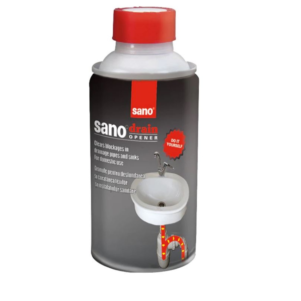 Sano Granule Desfundare Si Curatare Tevi 200g 12/bax - LucidiusMarket