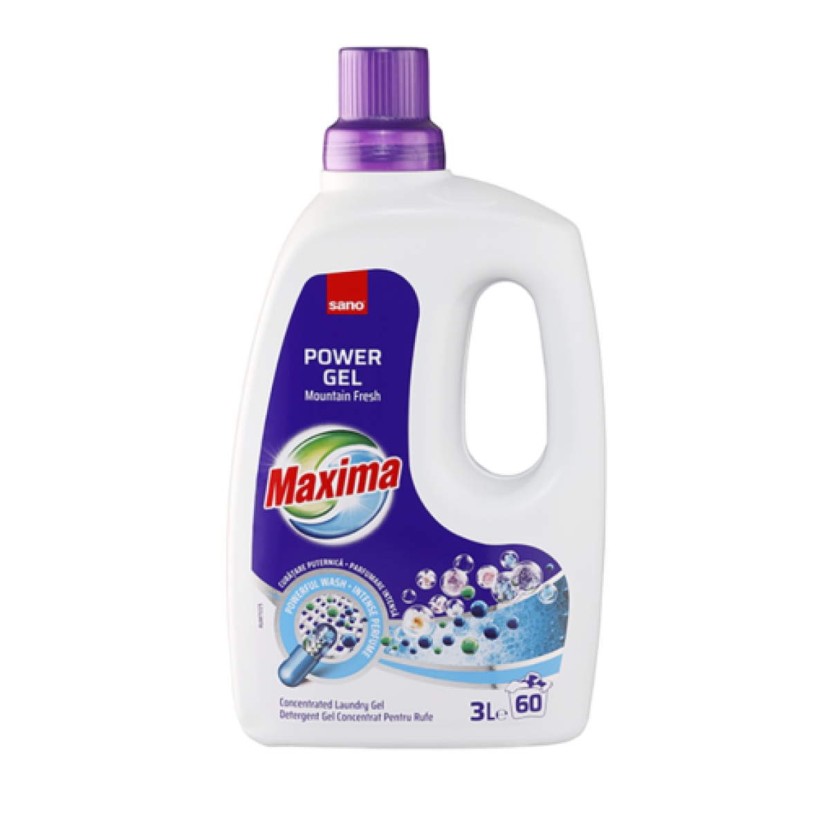Sano Maxima Detergent Power Mountain Fresh 3l 6/bax - LucidiusMarket