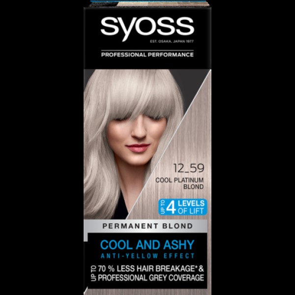 Syoss Color Vopsea Par 12-59 Blond Rece Platinum 3/set 48/bax ...