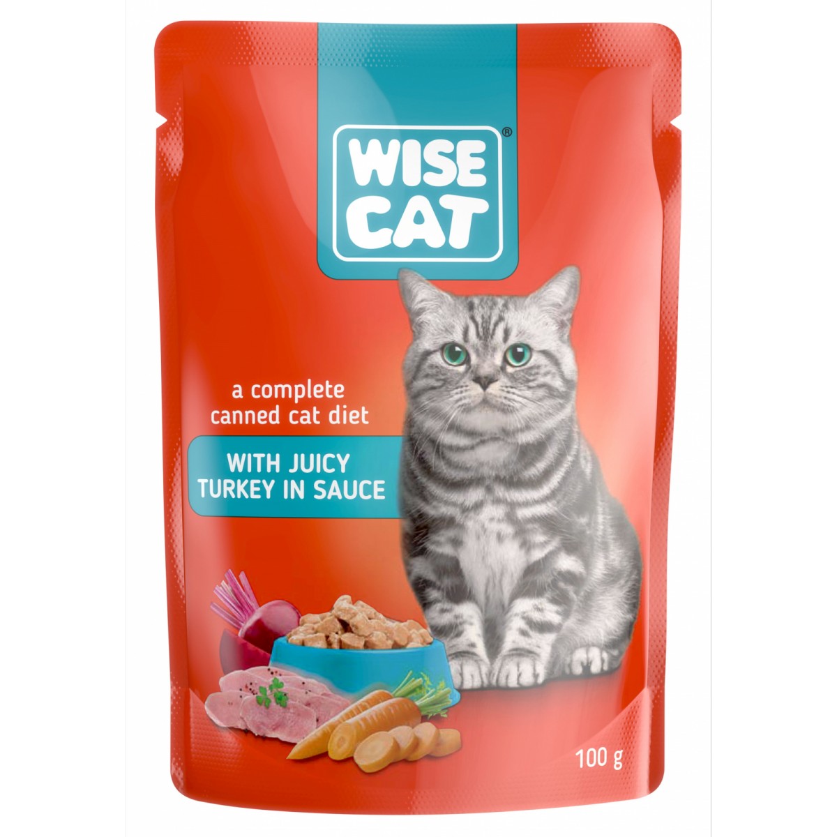 Wise Hrana Pisici Curcan In Sos 100gr 24/bax - LucidiusMarket